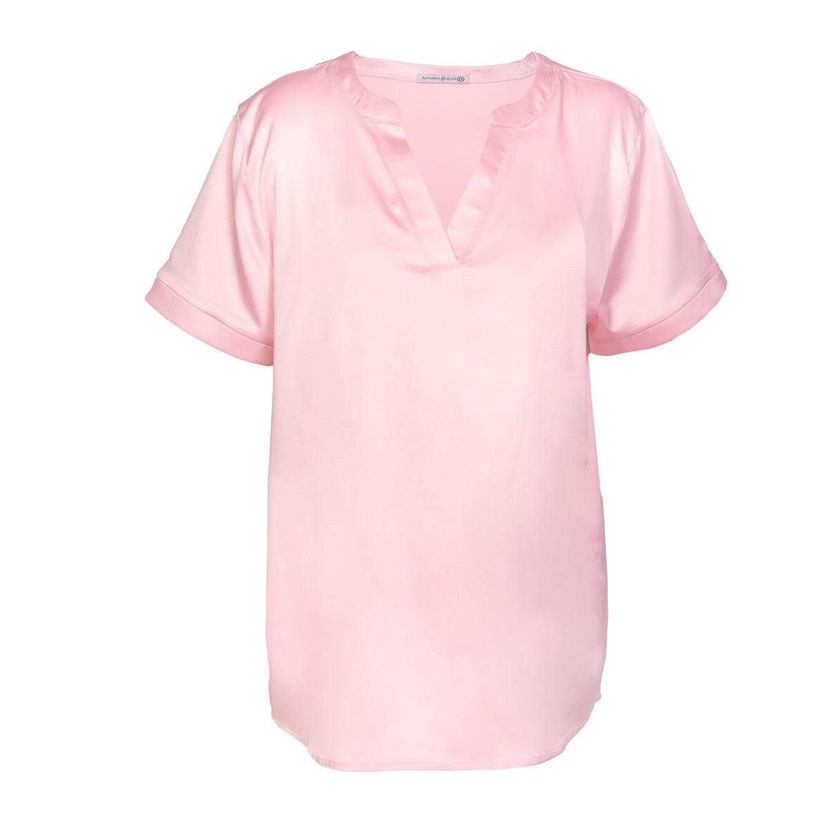 PALE PINK SATIN TOP – Holt & Company, LLC